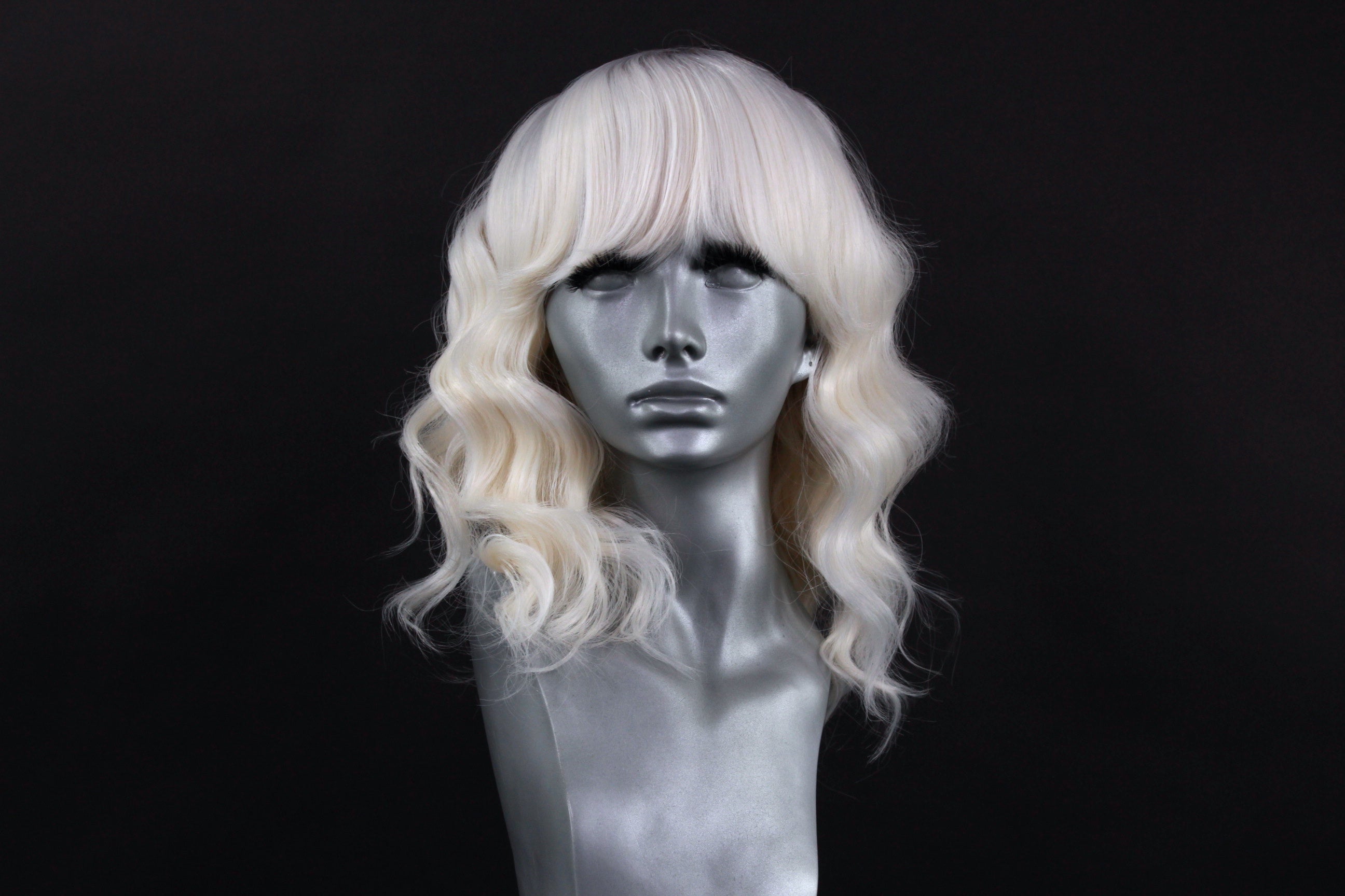 Robyn- Silver Rooted Ice Blonde – Webster Wigs